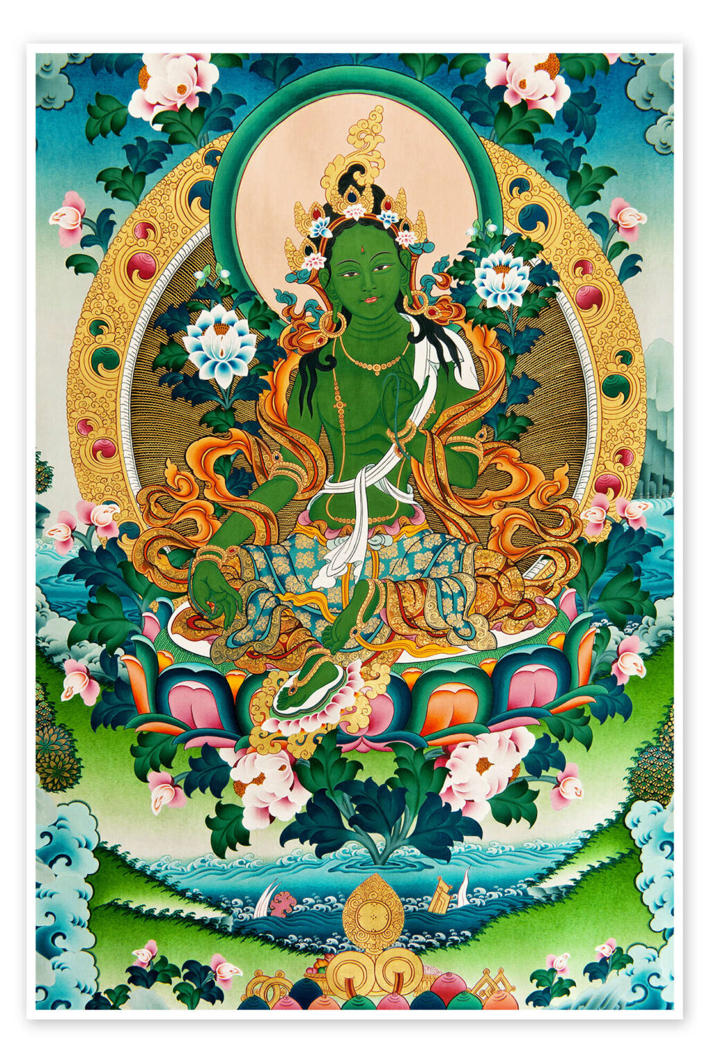 Die grüne Tara - Symbolik und Bedeutung - yogaschule-minz.de